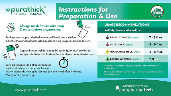 Purathick Natural Beverage Thickener | Thicken Food and Drinks | Canada ...